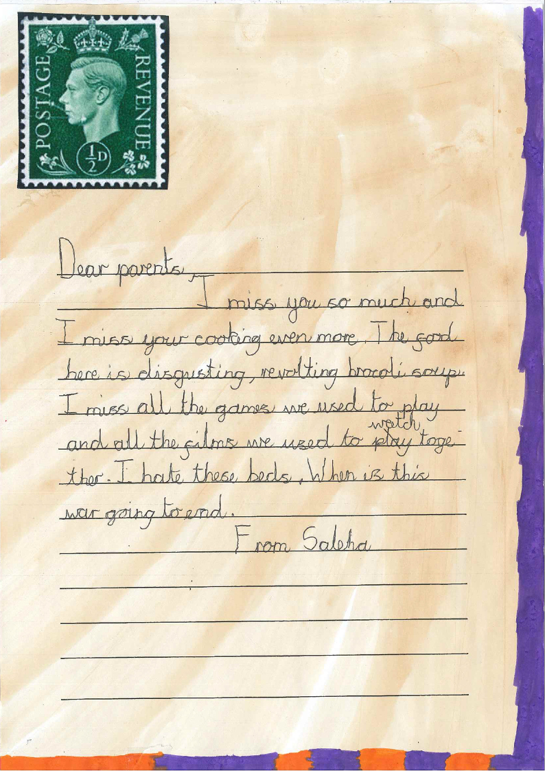 Children’s University Writing Competition: Letters Home from Child ...