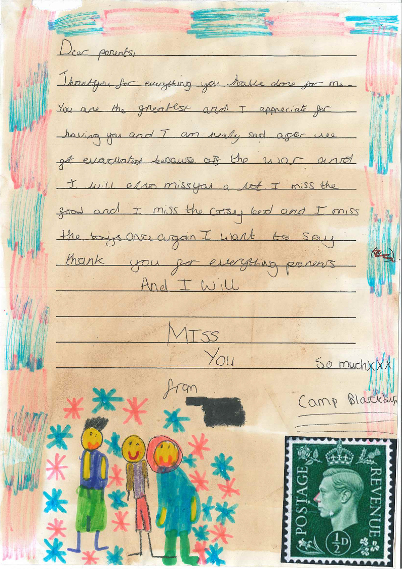 Children’s University Writing Competition: Letters Home from Child ...